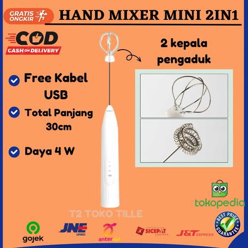 Promo Hand Mixer Mini 2in1 Pengocok Kopi Espresso Coffee Telur Susu ...