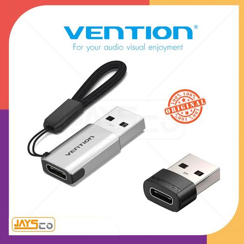 Jual Vention Adapter USB A 2.0 3.0 to Type C Female Converter Mini 3A ...