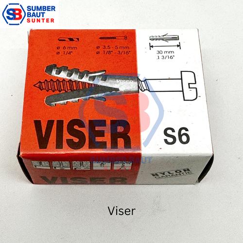 Jual Viser S6 / Fiser S-6 Lubang Dinding 6mm isi 100 pcs - Jakarta Utara - Sumber Baut Sunter ...