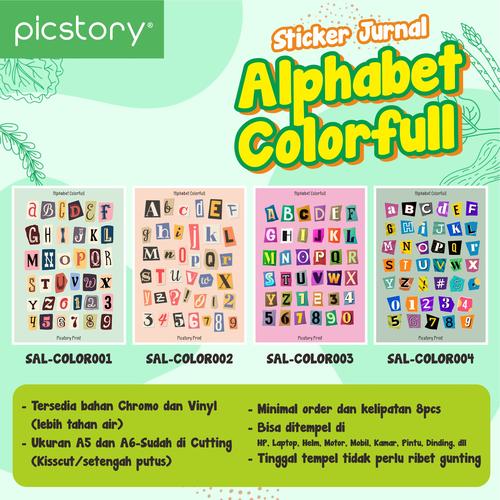 Jual Sticker Alphabet Aesthetic/Sticker Scrapbook Aesthetic/Sticker ...