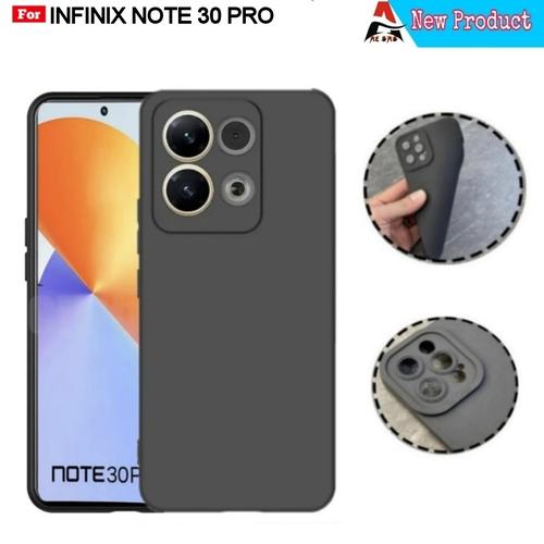 Promo Case INFINIX NOTE 30 PRO Softcase Liquid Macaron Pro Camera Hitam ...