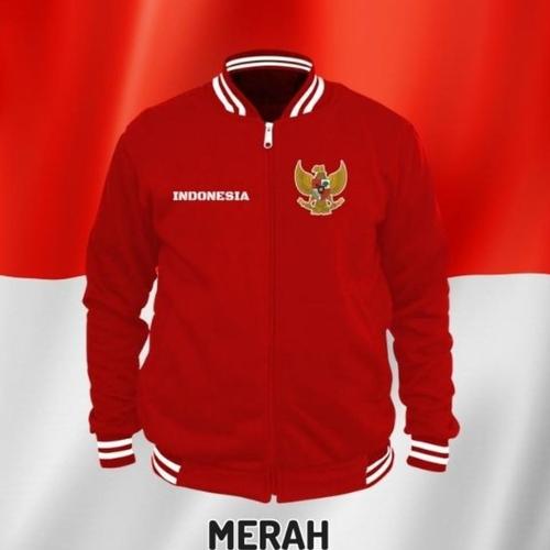 Jual JAKET TIMNAS INDONESIA/JAKET ZIPPER TIMNAS BASEBALL/JAKET ZIPPER ...