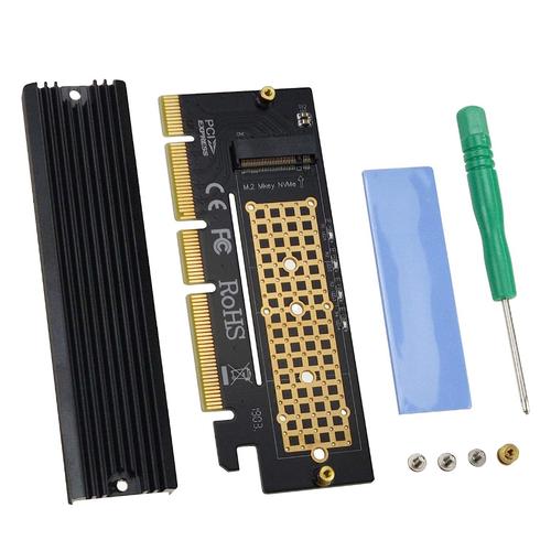 Jual PCI Express SSD M.2 NVME to PCIE X16 Expansion Card + Heat sink ...