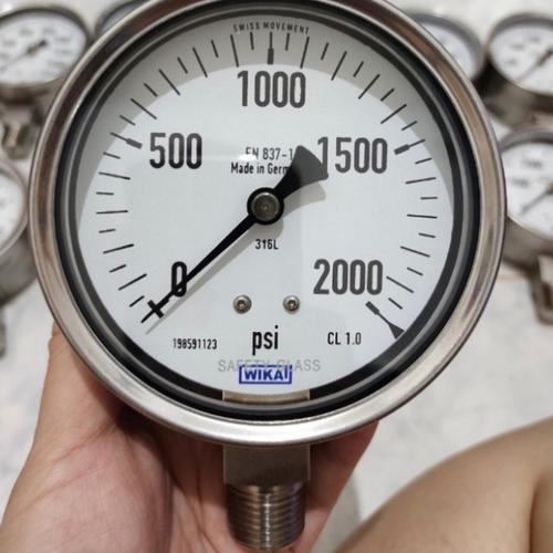 Jual pressure gauge wika 0-2000 PSI 1/2" NPT Size D 4" inch full SS Raket - Jakarta Barat - ERA ...