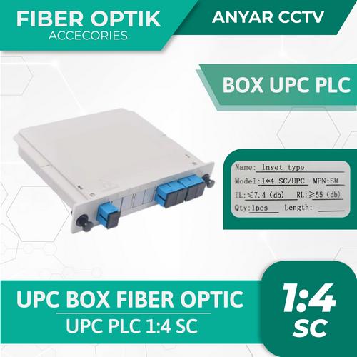 Jual Passive Splitter PLC BOX FO 1:4 Fiber Optik FTTH SC UPC - Kota ...