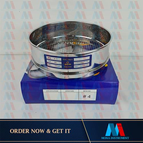 Jual Sieve Ayakan Mesh 4, Test Sieve Mesh 4, Apperture : 4.75 mm - Kota ...
