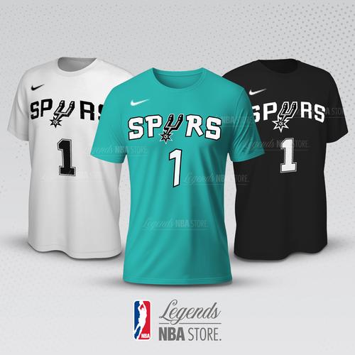 Promo Baju Basket Kaos NBA Tshirt Jersey San Antonio Spurs Wembanyama ...