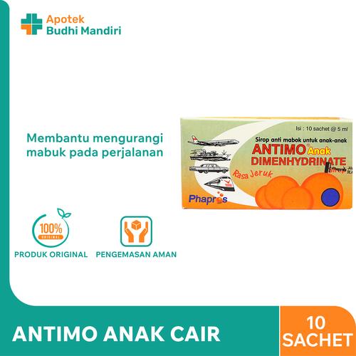 Jual Antimo Anak Cair Jeruk (1 Box) - Pereda Mabuk pada Perjalanan ...