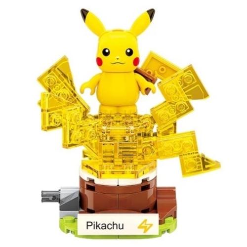 Jual mainan susun brick balok susun pokemon pikachu susun lego edukasi ...