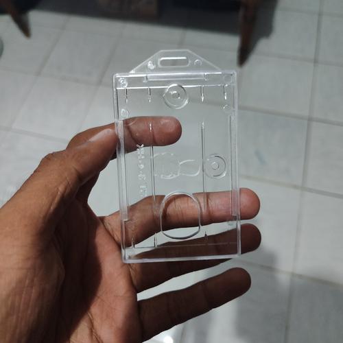 Jual Tempat akrilik acrylic bening id card name tag single card - Kota ...