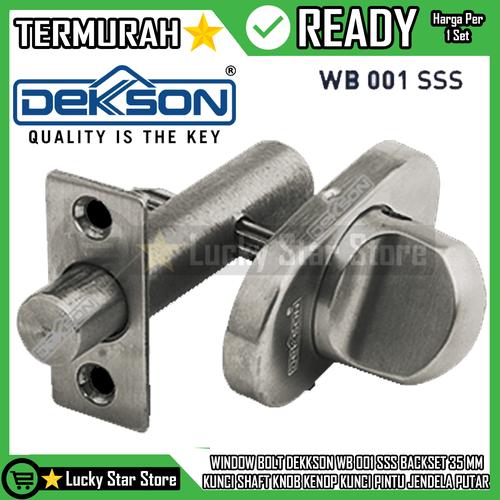 Jual WINDOW BOLT DEKKSON WB 001 SSS BACKSET 35 MM KUNCI PINTU JENDELA ...