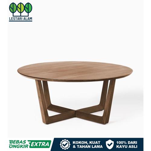 Jual Meja Bundar Kayu Mahogany tua - Meja Makan bulat - Meja Kayu Tua ...