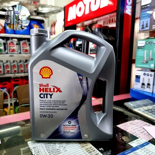 Jual SHELL HELIX CITY 0W20 API SP 4L - Kota Bogor - DjajaTK | Tokopedia