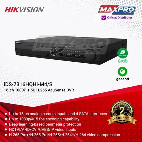 Jual iDS-7316HQHI-M4/S - HIKVISION DVR 16CH ACCUSENSE 4 SLOT HDD ...