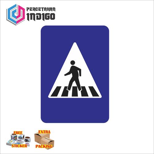 Jual plat alumunium rambu rambu zebra cross - Kab. Bekasi - PERCETAKAN ...