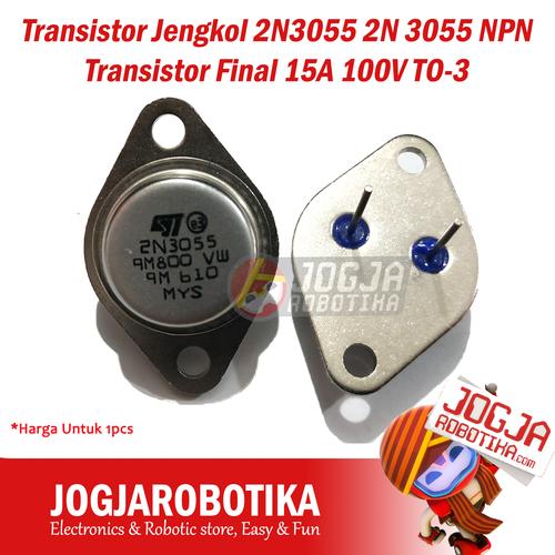 Jual Transistor Jengkol 2N3055 2N 3055 NPN Transistor Final 15A 100V TO ...