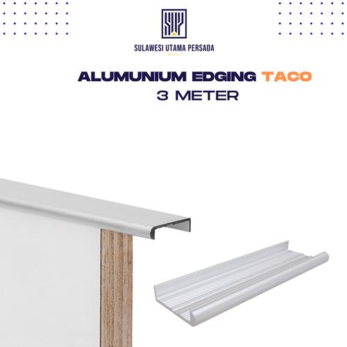Jual ALUMUNIUM EDGING TACO UNTUK PINGGIRAN PINTU LEMARI TP-E02 - SS 3M ...