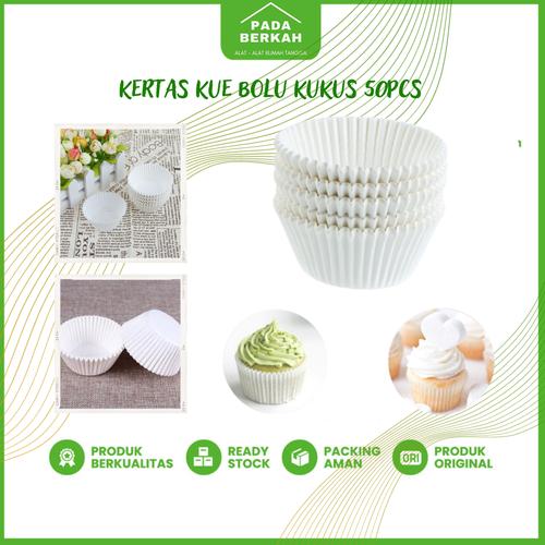 Jual Cup Kertas Kue Bolu Kukus Putih Polos 50pcs - Kota Bandung - Toko ...