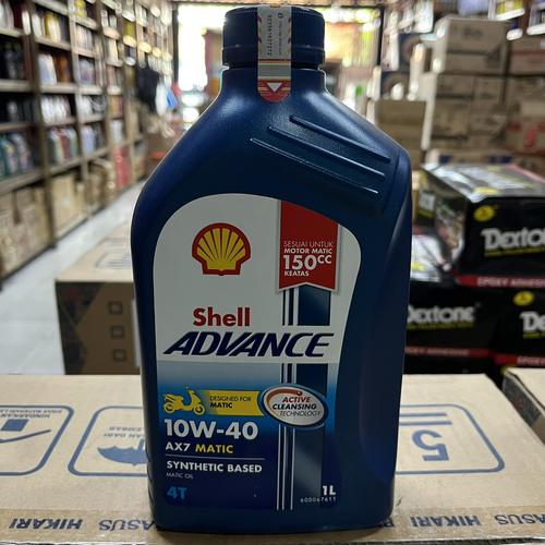 Jual Oli Motor Matic Shell Advance 4T AX7 10W-40 1 Liter Asli Original ...