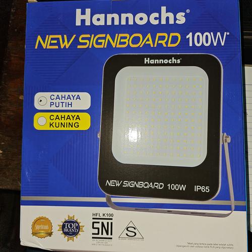 Jual Flood light LED New Signboard 100 watt Hannochs - 65K PUTIH ...