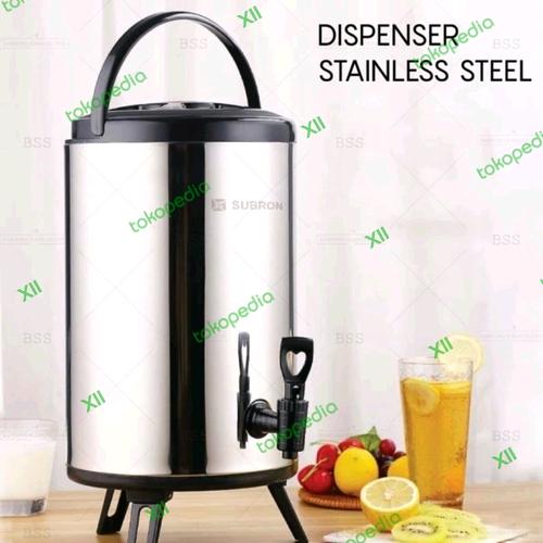 Jual SUBRON Stainless Dispenser Hot Cold Coffee Water Jug 8~10~12 LiTER ...