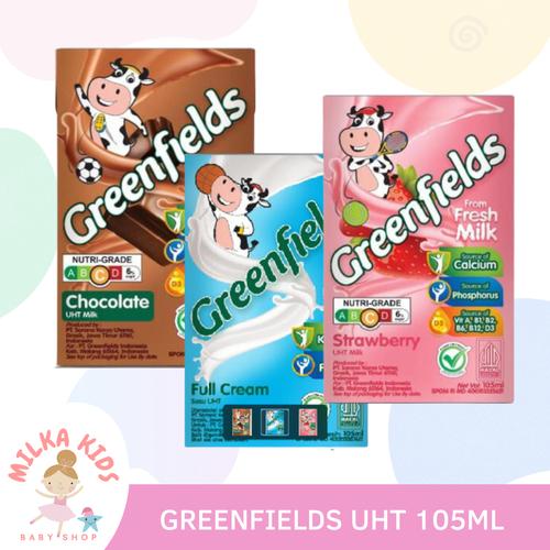 Jual Susu Greenfields UHT 125 ml Full Cream Coklat Strawberry - Jakarta Pusat - Milka Kids Baby ...