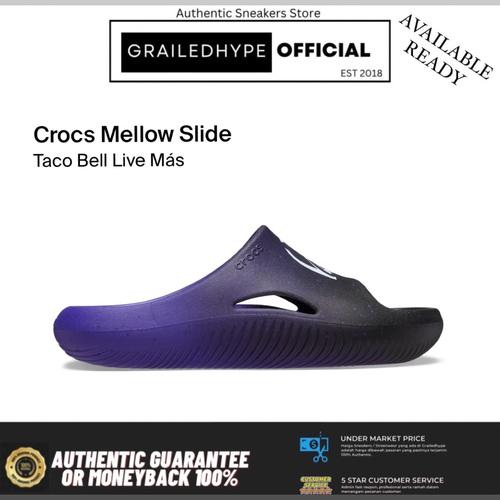 Jual Crocs Mellow Slide Taco Bell Live Mas (100% Original) - 4 ...