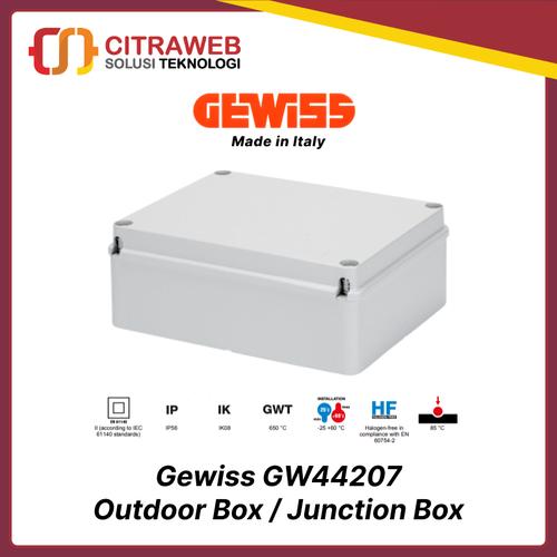 Jual Junction Box Outdoor Box Gewiss Weatherproof - 300x220x120mm - Kab ...
