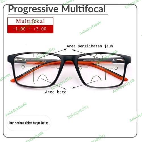 Jual FRAME KACAMATA BACA PLUS PROGRESIF TANPA CYLINDER KACAMATA JAUH ...