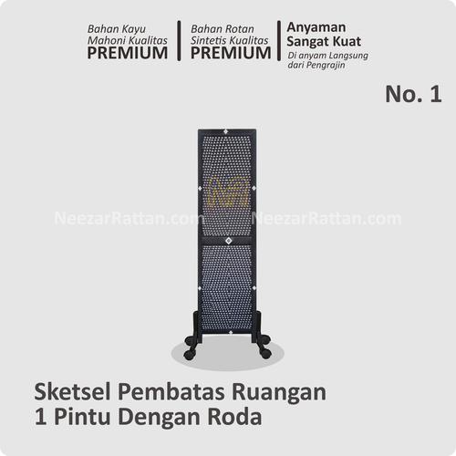 Jual Sketsel Rotan Model No. 1,Pembatas/penyekat/Partisi Ruangan PAKAI ...