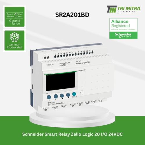 Promo Schneider Smart Relay Zelio Logic 20 I/O 24VDC - SR2A201BD Cicil 0% 3x - Kab. Tangerang ...