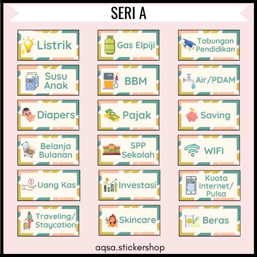 Jual Sticker Budgeting Keuangan custom - Kab. Bekasi - Aqsastikershop ...