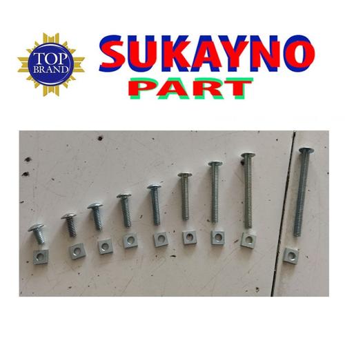 Jual Baut Seng + Mur Segi Empat / BM Seng 3/16X5/8, 1 dus isi 1015 ...