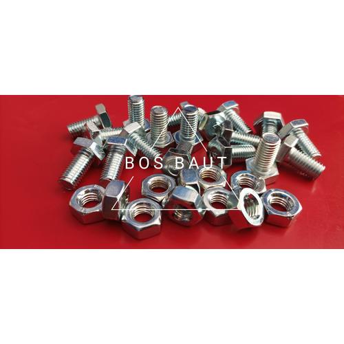 Jual Baut Mur Besi M10 x 20 Putih (Kunci 17) - Kota Surabaya - Bos Baut ...