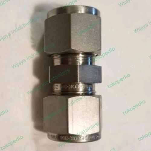 Jual Union Connector Tubing OD 1/4" inch Stainless SS 316 Union Tube ...