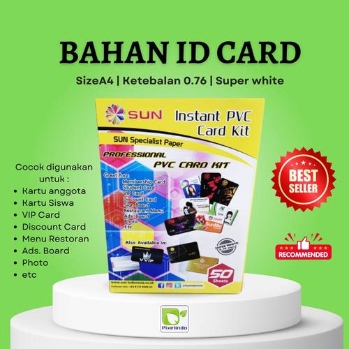 Jual SUN Kertas PVC ID Card 0.76 Super White isi 50 - Kota Medan ...