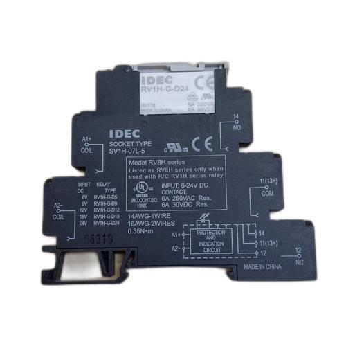 Jual IDEC Relay Slim Dinrail RV1H-G-D24 + Socket IDEC SV1H-07L-5 6 ...