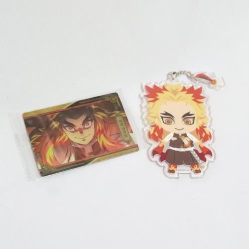 Jual Kimetsu No Yaiba Rengoku Standee Keychain & Wafer Card Official ...