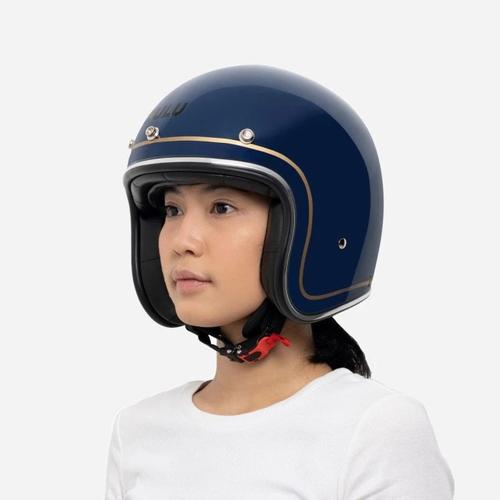 Jual HELM VESPA MATIC HALF FACE ZULU HELM AZURA BLUE GOLD - Jakarta ...