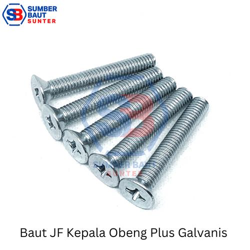 Jual JF 3x15 Baut Kepala Obeng + Rata Flat Head Galvanis isi 100 pcs - Jakarta Utara - Sumber ...