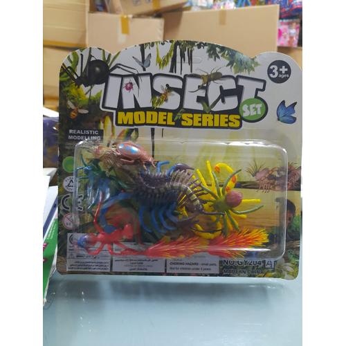 Jual Mainan anak hewan karet serangga kelabang insect set figure laba ...