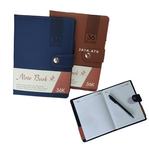 Jual BUKU AGENDA KERJA NOTEBOOK A5 KANCING 36K POLOS JURNAL DIARY NOTES ...