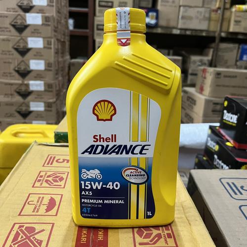 Jual Oli Motor Bebek Shell Advance 4T AX5 15W-40 1 Liter Asli Original ...