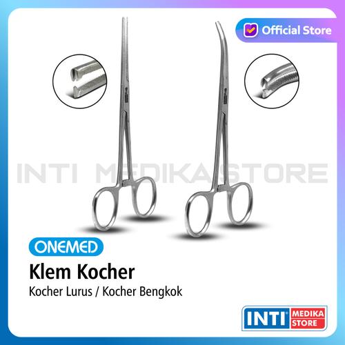 Jual ONEMED - Kocher Lurus / Bengkok Stainless Steel | Klem Kocher One ...