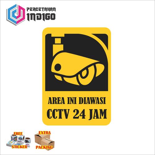 Jual plat alumunium rambu rambu area ini diawasi cctv 24 jam - Kab ...