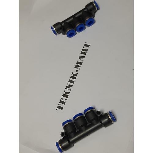 Jual FITTING MANIFOLD PNEUMATIC /MPK 6 FITTING 5 LOBANG SELANG 6MM/PL 6 ...