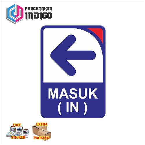 Jual plat alumunium rambu rambu masuk (in) - 35X50 - Kab. Bekasi ...