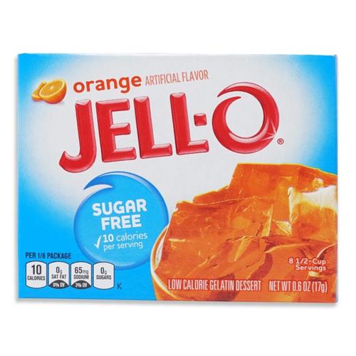 Jual JELL-O GELATIN ORANGE SUGAR FREE 17G GELATIN JELLO AGAR PUDDING ...
