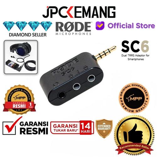 Jual Rode SC6 Dual TRRS Input and Headphone Output for Smartphones ORIGINAL - Jakarta Selatan ...