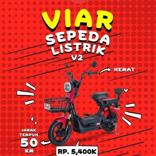 Jual sepeda listrik viar V2 - Kab. Serang - makmun mediacom | Tokopedia